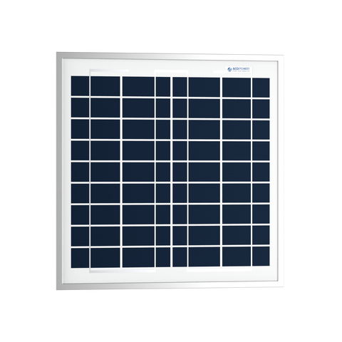 15W Poly Solar Panel for 12 Volt Battery Charging ACOPOWER – ACOSolar